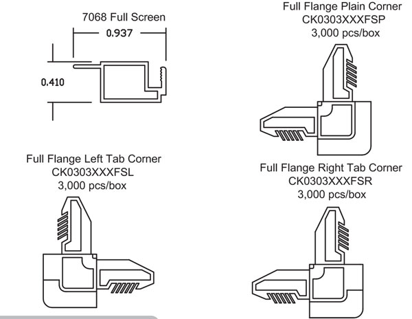 Shapes Unlimited, Inc. | Window Screen Extrusions | Shapes Unlimited, Inc.