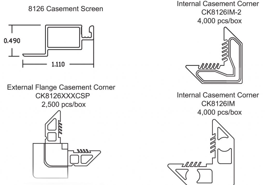 Shapes Unlimited, Inc. | Window Screen Extrusions | Shapes Unlimited, Inc.